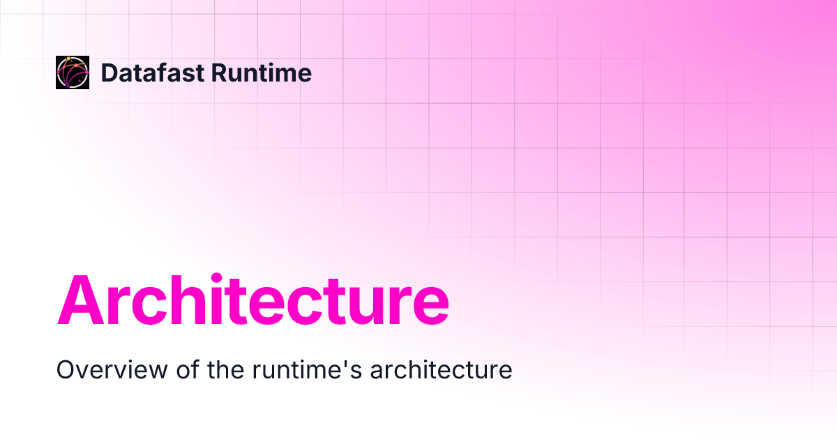 Architecture | Datafast Runtime